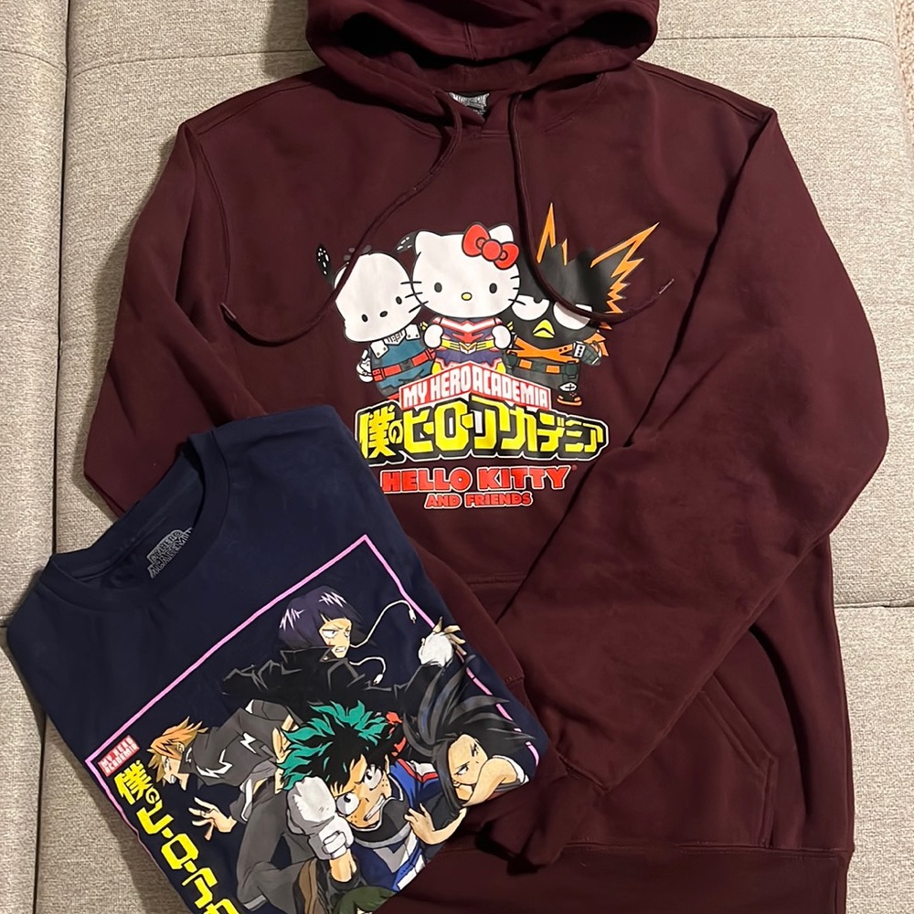 My Hero Academia/Hello Kitty Sweatshirt & Tee - Gem